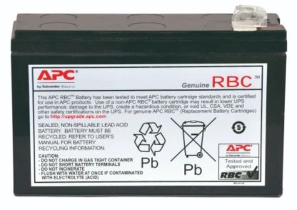 Buy APC Replacement Battery Cartridge, lead acid battery, 7Ah, 12VDC ...