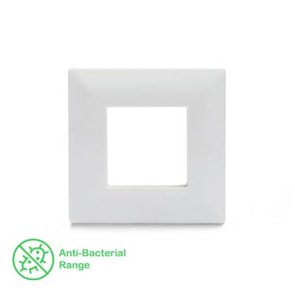 Buy 1-2 Module Grid & 2 Module Cover Frame - White Livia AB - Schneider ...
