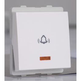 Buy 10A 2 module Bell push with indicator - White Livia AB - Schneider ...