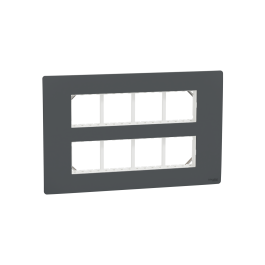 Cover frame, Miluz ZeTa, 16 module, anthracite