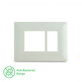Buy 3 Module Grid & 3 Module Cover Frame - White Livia AB - Schneider ...